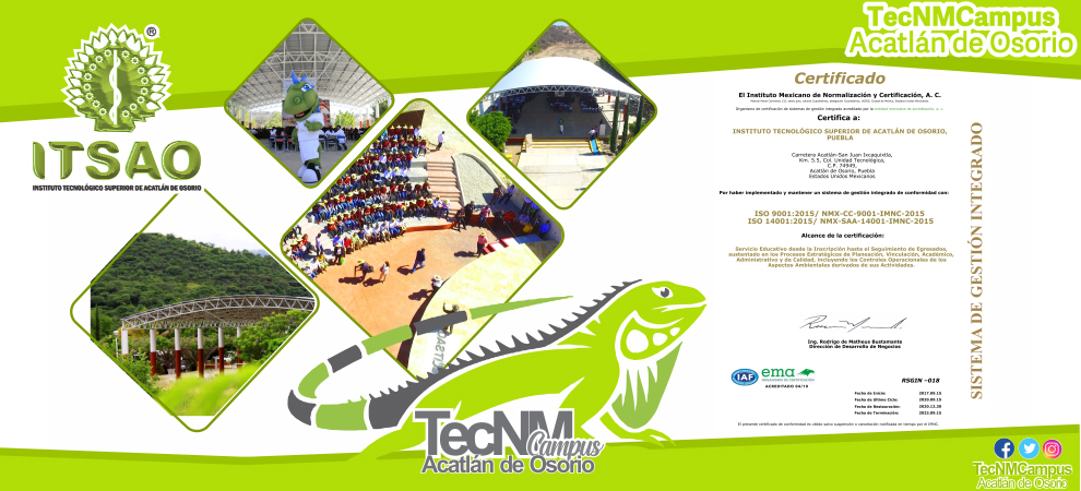 TecNM :: Instituto Tecnológico Superior de Acatlán de Osorio - ITSAO