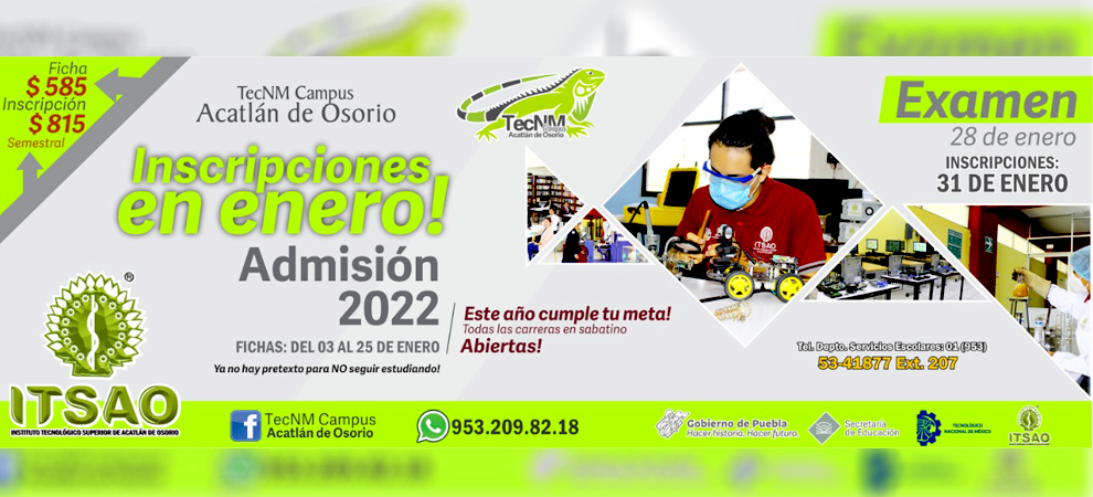 TecNM :: Instituto Tecnológico Superior de Acatlán de Osorio - ITSAO